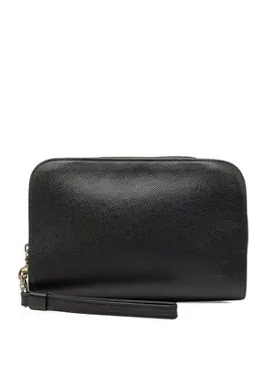 LOUIS VUITTON 2005 Taiga Pochette Baikal Clutch Bag - Black