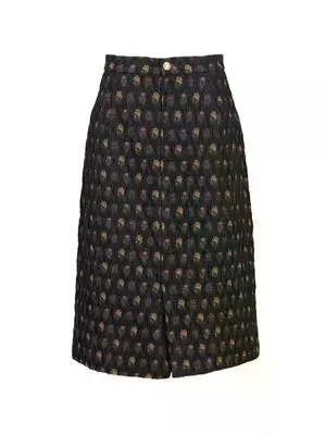 Valentino Garavani Floral Print Pencil Midi Skirt