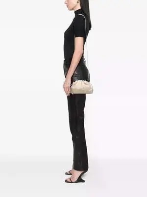 Bottega Veneta 2012-2026 Lambskin The Mini Pouch Crossbody Bag - White