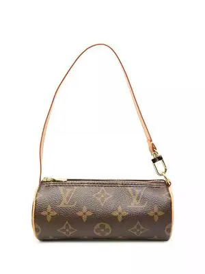 LOUIS VUITTON 1990-2010 Monogram Papillon Pochette Handbag - Brown