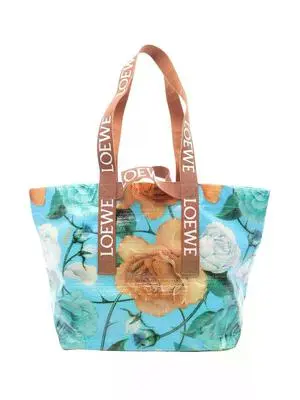 Loewe 2010-2026 X Paulas Ibiza Recycled Coated Canvas Fold Shopper Tote Bag - Multicolour
