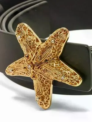 Dior Starfish Buckle Leather Belt
