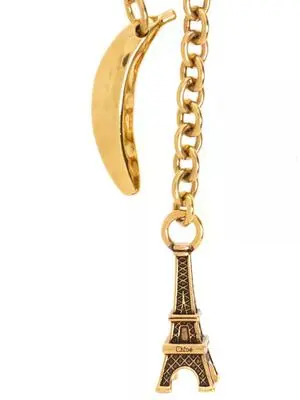 Chloé Charm-detail Leather Keychain - Gold