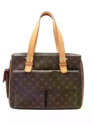 LOUIS VUITTON 2004 Monogram Multipli Cite Tote Bag - Brown