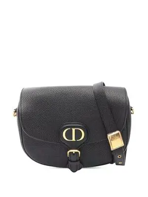 Dior 2010-2026 Medium Grained Calfskin Bobby Crossbody Bag - Black