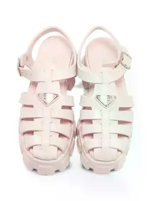 Prada Monolith Slingback Sandals