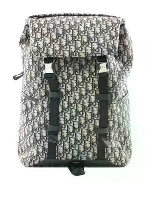 Dior 2000-2026 Oblique Canvas Explorer Backpack - Blue