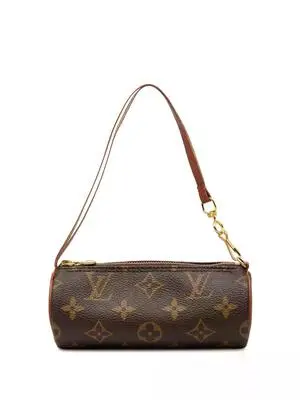 LOUIS VUITTON 1990-2010 Monogram Papillon Pochette Handbag - Brown