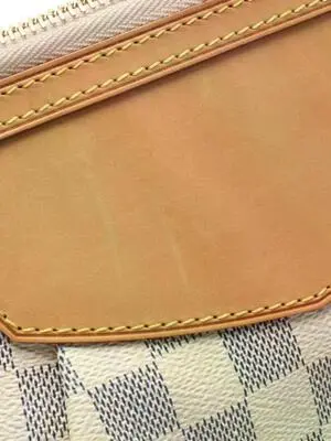 LOUIS VUITTON Damier Azur Siracusa Mm Crossbody Bag - White