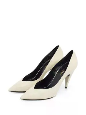 Saint Laurent Pointed-toe Pumps - Neutrals