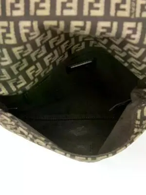 Fendi 2000-2010 Zucchino Canvas Crossbody Bag