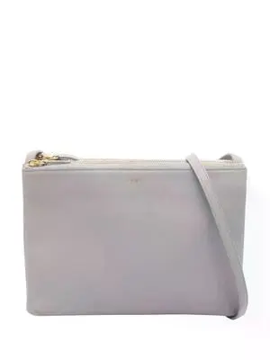 Celine 2010-2026 Large Lambskin Trio Crossbody Bag - Grey