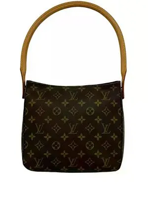 LOUIS VUITTON 2003 Monogram Looping Mm Shoulder Bag - Brown
