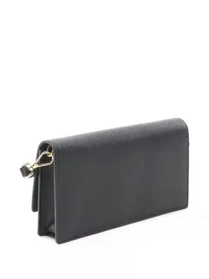 Prada 2010-2026 Saffiano Clutch On Strap Crossbody Bag