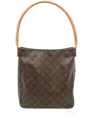 LOUIS VUITTON 2000 Monogram Looping Gm Shoulder Bag - Brown