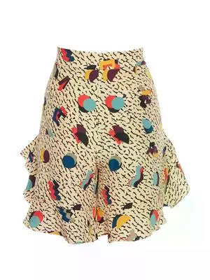 Chloé Abstract-print Silk Shorts
