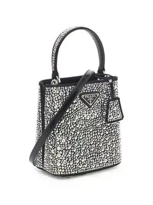Prada Panier Crystal-embellished Handbag
