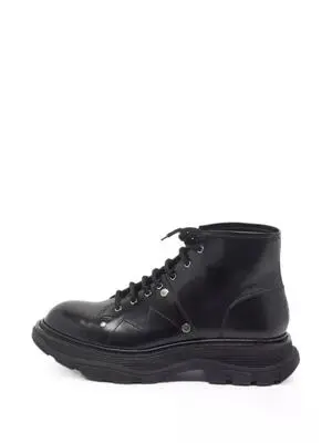 Alexander McQueen Tread Combat Boots - Black