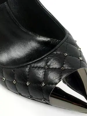 Valentino Garavani Rockstud Quilted Leather Heeled Pumps