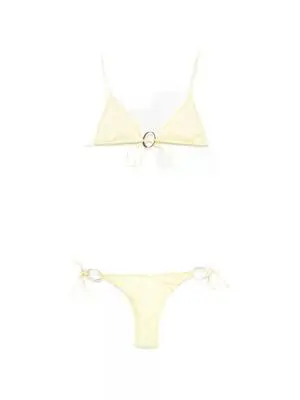 Oseree Ring-detail Bikini - Yellow