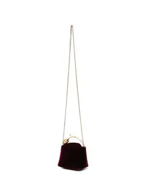 Erdem Micro Bloom Velvet Tote Bag - Red