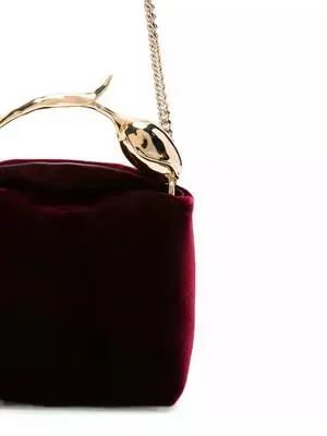 Erdem Micro Bloom Velvet Tote Bag - Red