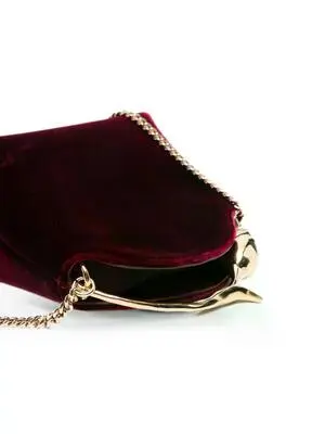 Erdem Micro Bloom Velvet Tote Bag - Red
