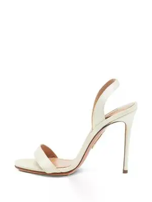 AQUAZZURA So Nude Slingback-strap Sandals - White