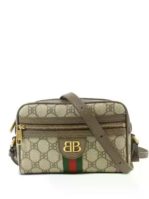 Balenciaga The Hacker Project Bb Monogram Shoulder Bag - Neutrals