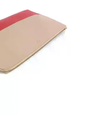 Celine Two-tone Leather Clutch Bag