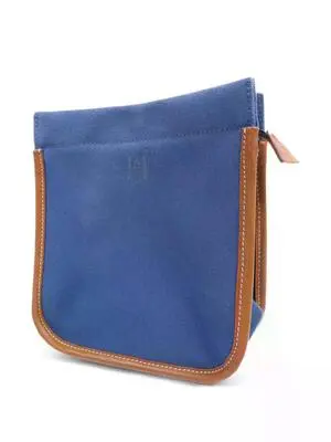 Hermès Camaiueu Embroidered-logo Pouch