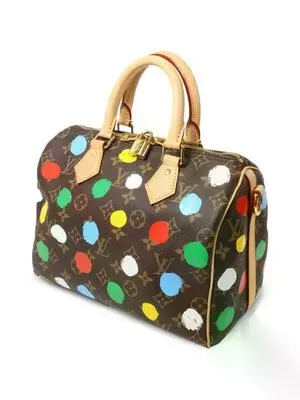 LOUIS VUITTON Speedy Bandouliere Monogram Tote Bag - Brown