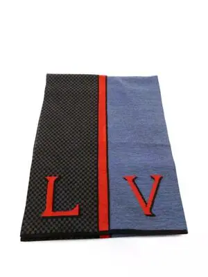 LOUIS VUITTON Damier Scarf - Blue