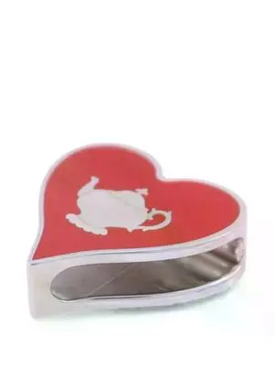 Hermès Enamel Heart Teapot Charm
