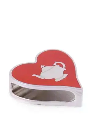 Hermès Enamel Heart Teapot Charm