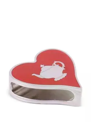 Hermès Enamel Heart Teapot Charm