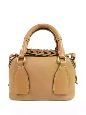 Chloé Daria Calfskin Tote Bag - Brown
