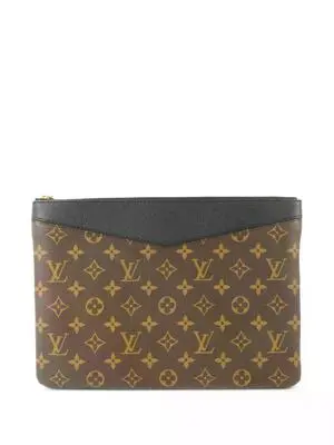 LOUIS VUITTON Monogram Clutch Bag - Brown