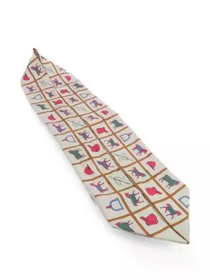 Hermès Twilly Equestrian-print Scarf