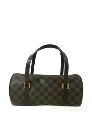 LOUIS VUITTON Papillon Damier-pattern Tote Bag - Brown