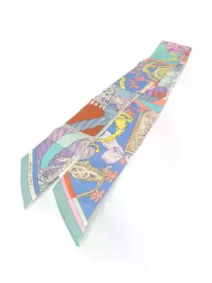 Hermès Twilly Printed Scarf - Blue