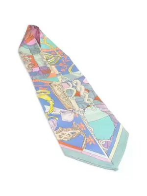 Hermès Twilly Printed Scarf - Blue
