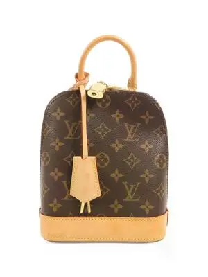 LOUIS VUITTON Alma Monogram Backpack - Brown