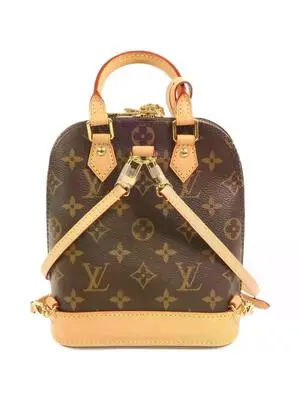 LOUIS VUITTON Alma Monogram Backpack - Brown