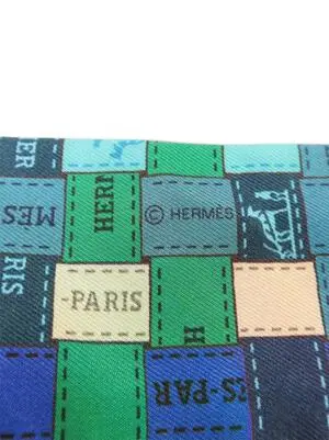 Hermès Print Silk Scarf
