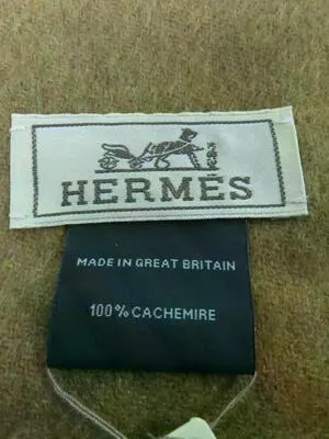 Hermès Check Fringe Scarf