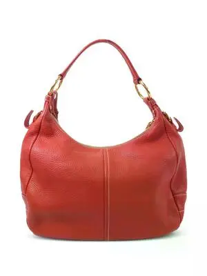 Prada Leather Tote Bag - Red
