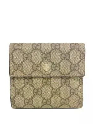 Gucci Gg Supreme Wallet - Neutrals