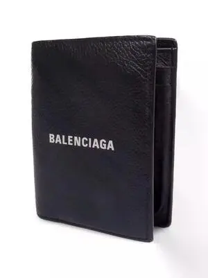 Balenciaga Logo Leather Wallet