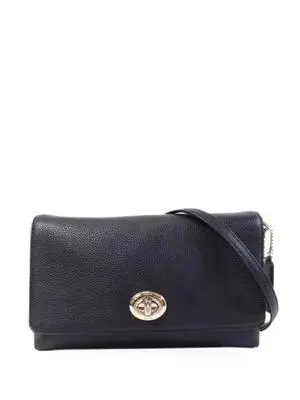 COACH VINTAGE Turn-lock Shoulder Bag - Black